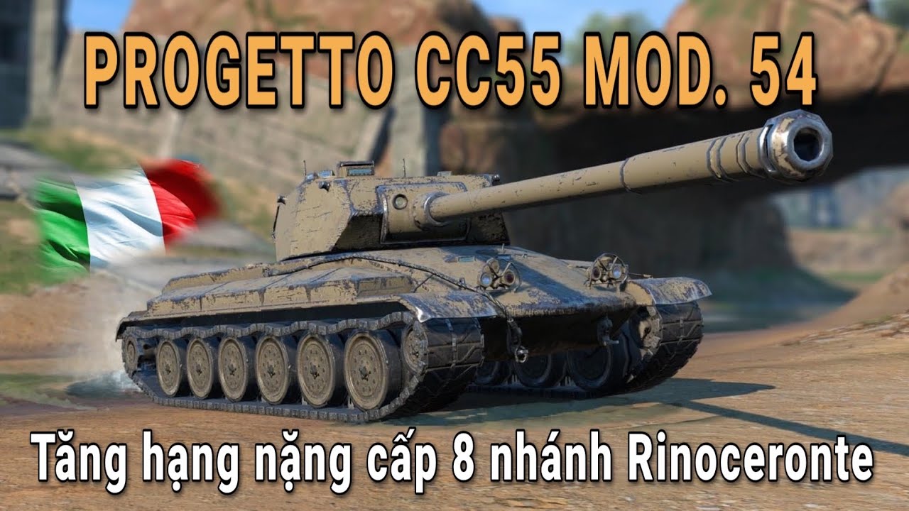 Progetto CC55 MOD 54 - Tăng hạng nặng cấp 8 nhánh Rinoseronte / World ...