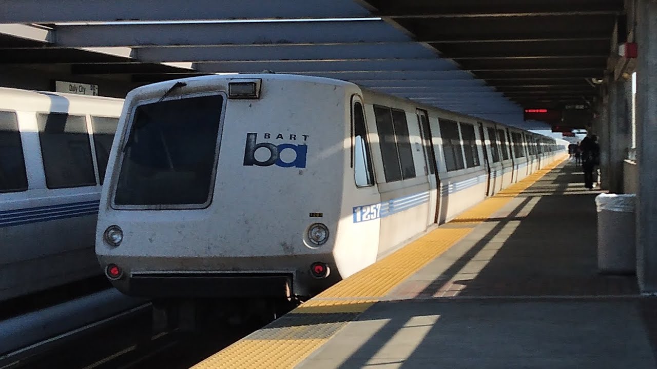 BART 1975 Rohr A2 Car #1257 on the Red Line - 10-Car Legacy Fleet ...
