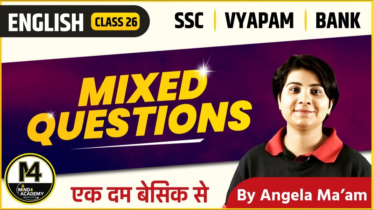 Mix Practice Question Class26|Based on All Competitive Exams|Zero से English सीखें |Mind4 ...