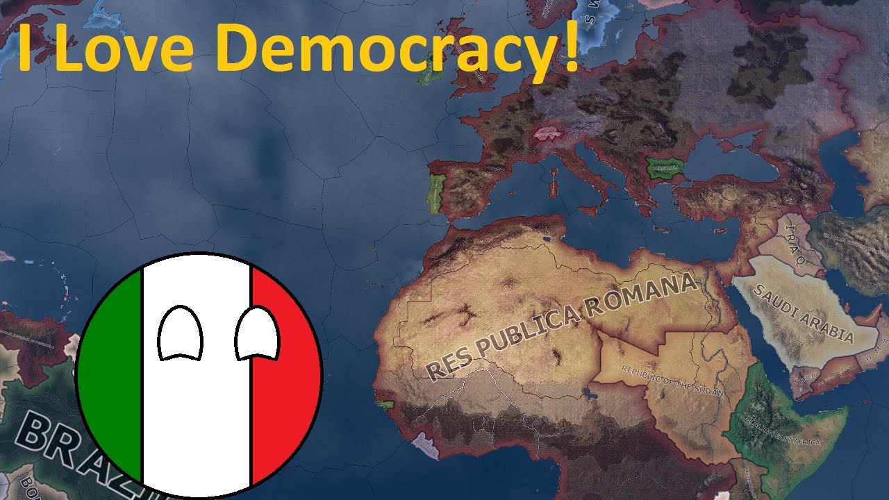 Forming the Roman Empire as Democratic Italy - Hearts of Iron IV - YouTube