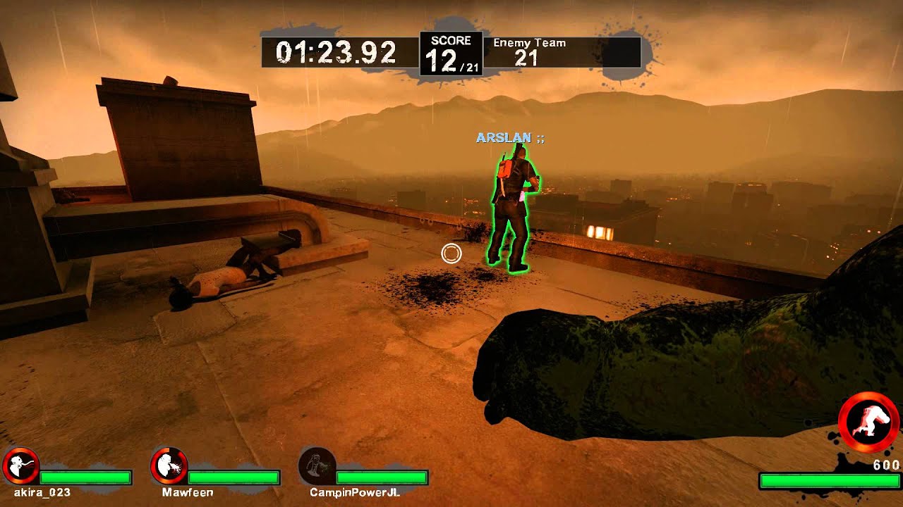 Left 4 Dead 2 - Rooftop charge - YouTube