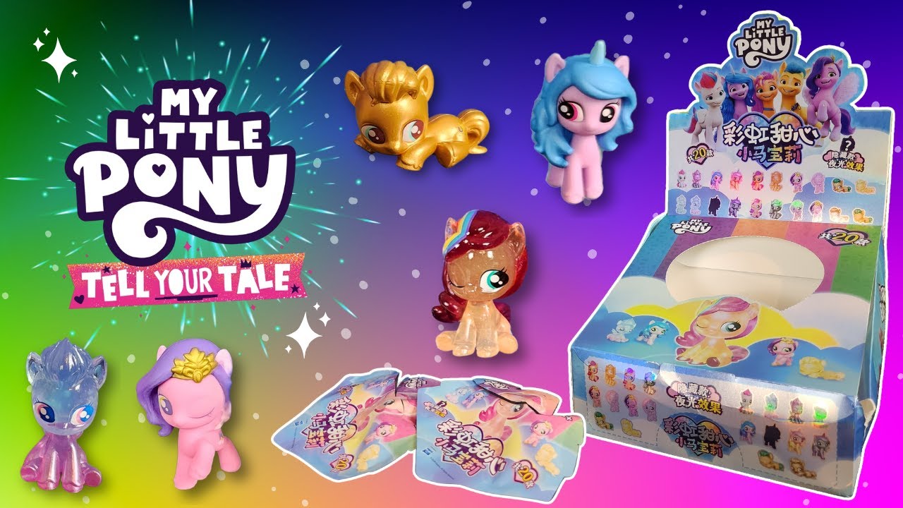 🌈All 20 Ponies! Full Box Unboxing of My Little Pony DinoSaw Rainbow ...