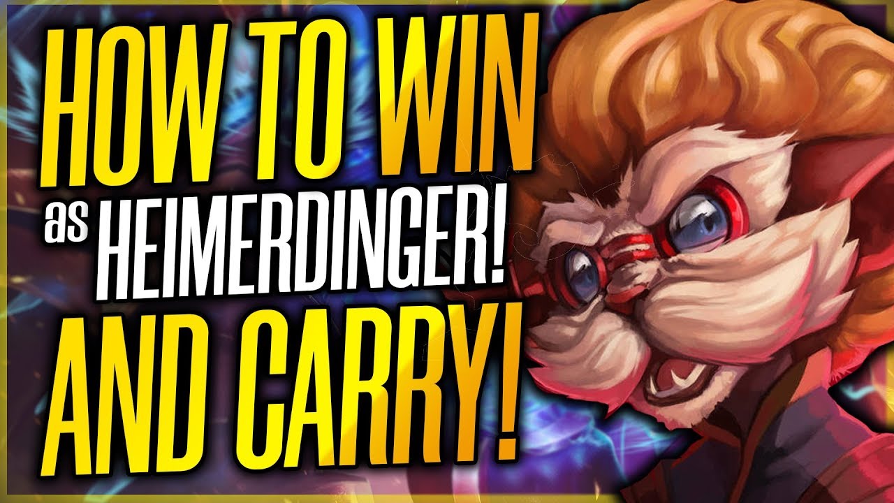 HOW TO WIN EVERY GAME WITH HEIMERDINGER IN SEASON 9! | BIG BRAIN BUILD ...