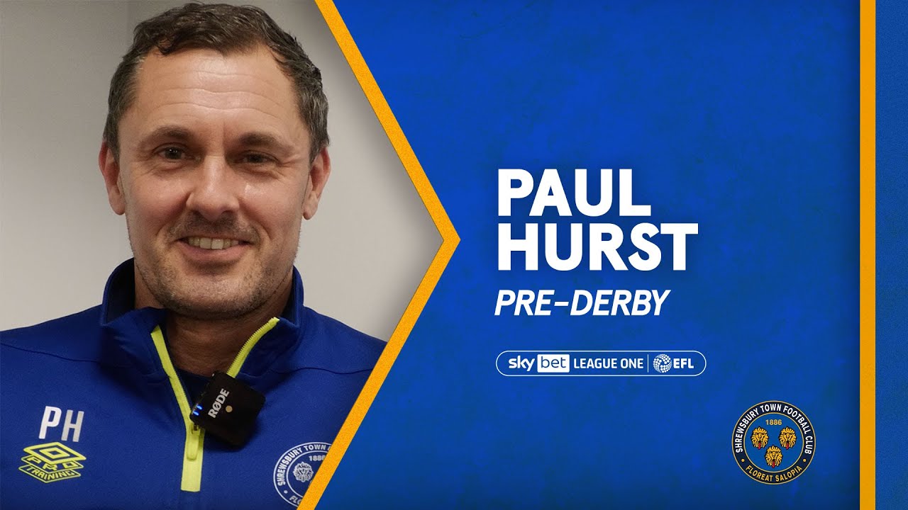 Pre-Derby County | Paul Hurst previews our clash at Pride Park - YouTube