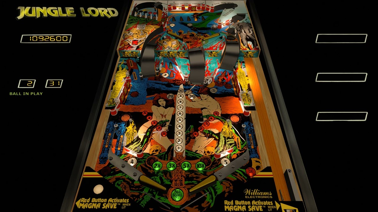 Jungle Lord (Williams 1981) - UnclePaulie - Visual Pinball X - 2x ...