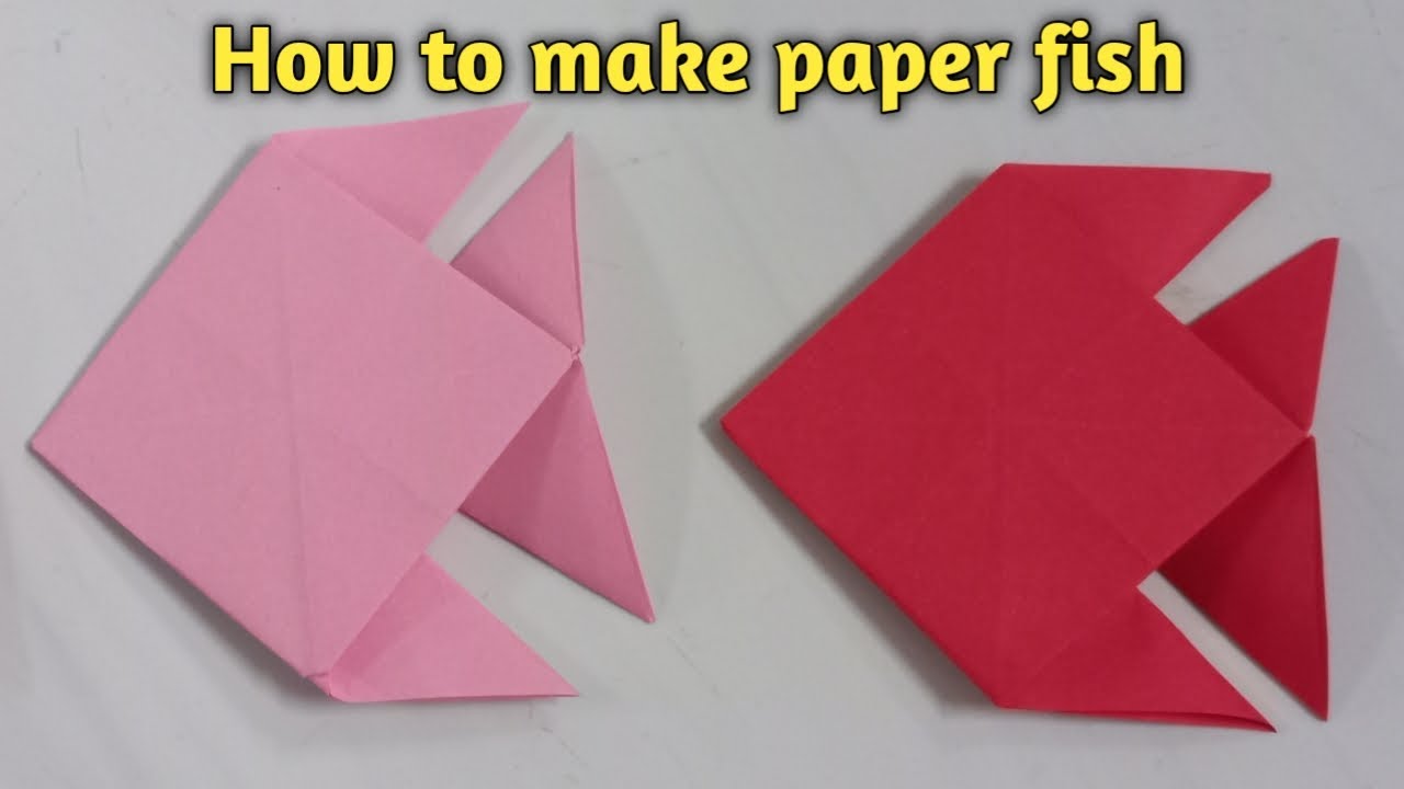 How to Make a Paper Fish Easy 007 - YouTube