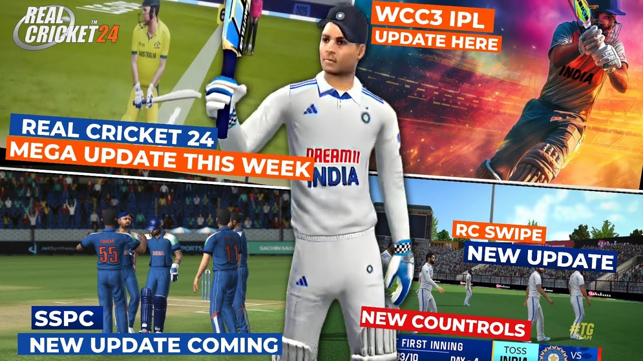 Real Cricket 24 Phase-3 Update Finally | Wcc3 New Update | SSPC New ...
