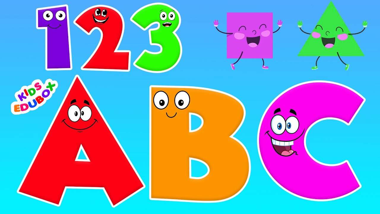 ABC, 123 & Shapes Learning Videos For Preschool | ABC And One Two Three ...