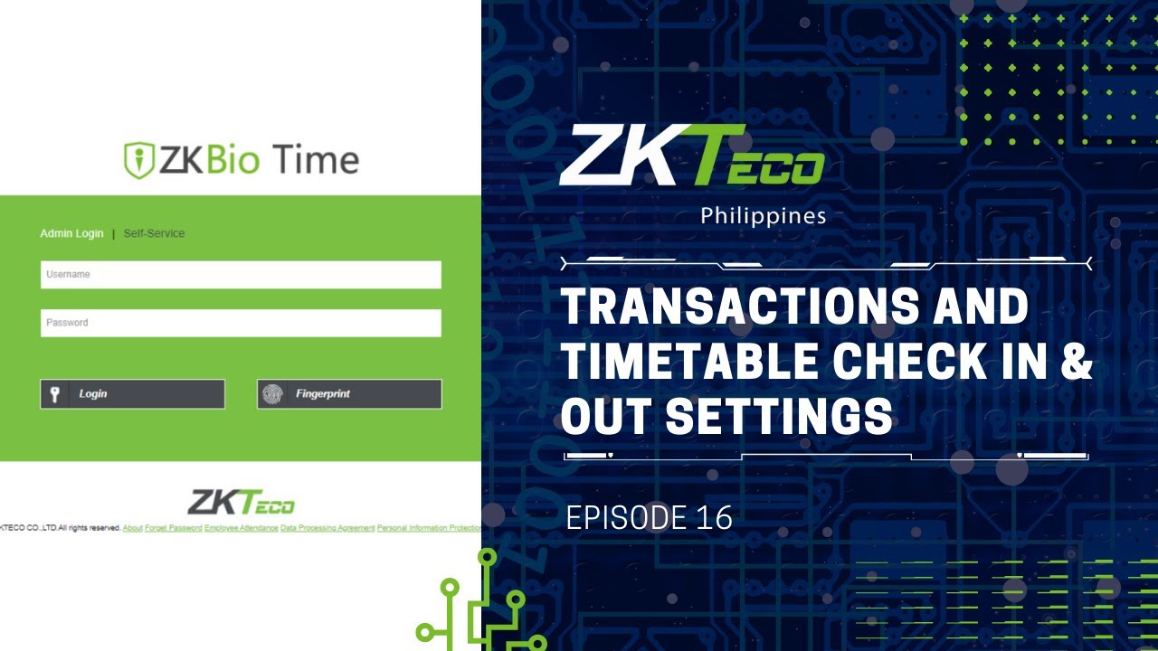 ZKBio Time Tutorial - 𝐓𝐫𝐚𝐧𝐬𝐚𝐜𝐭𝐢𝐨𝐧𝐬 𝐚𝐧𝐝 𝐓𝐢𝐦𝐞𝐭𝐚𝐛𝐥𝐞 𝐂𝐡𝐞𝐜𝐤 𝐈𝐧 & 𝐎𝐮𝐭 ...