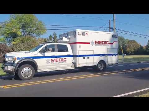 Mecklenburg EMS Agency Unit 25 responding - YouTube
