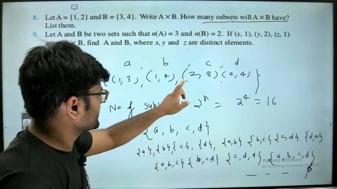 8 Let A 1 2 And B 3 4 Write A B How Many Subsets Will A 8 Let A 1 2 And B 3 4 Write A B How Many Subsets Will A