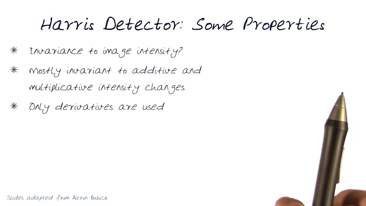 Harris Detector Some Properties 3 - YouTube