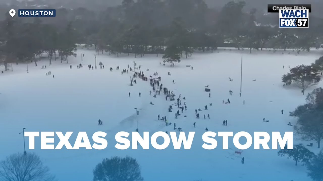 TEXAS SNOW STORM: Houston sledders enjoy day of snow amidst blizzard ...