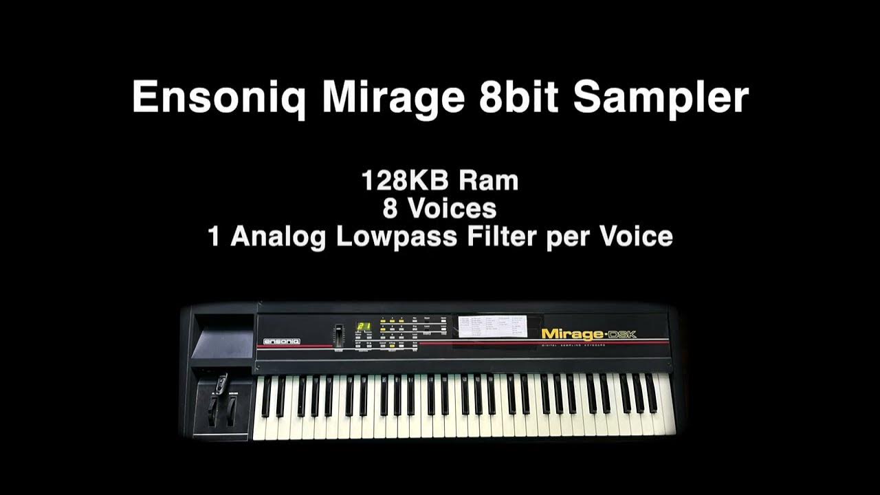 Ensoniq Mirage 8 bit Sampler with Analog Filters // Quick Demo - YouTube