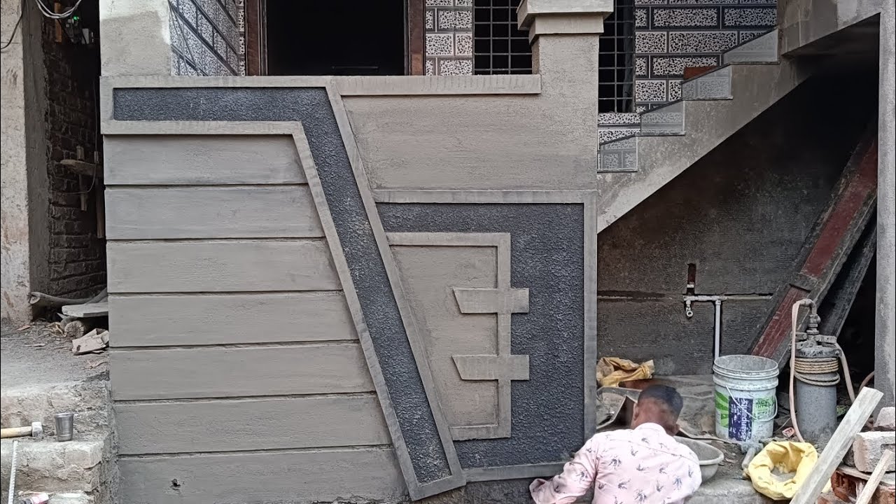 design plastering plaster work amazing ideas#break wall plaster - YouTube