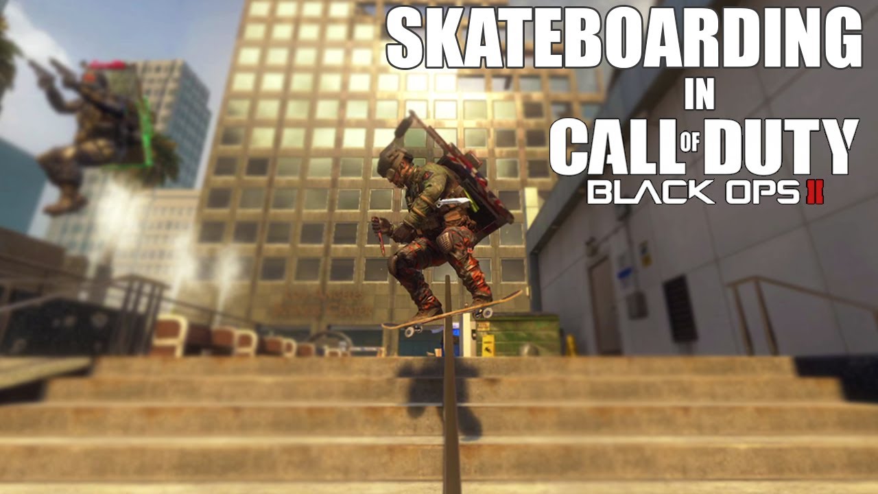 Skateboarding In "Black Ops 2" (Call Of Duty: Black Ops II) - YouTube