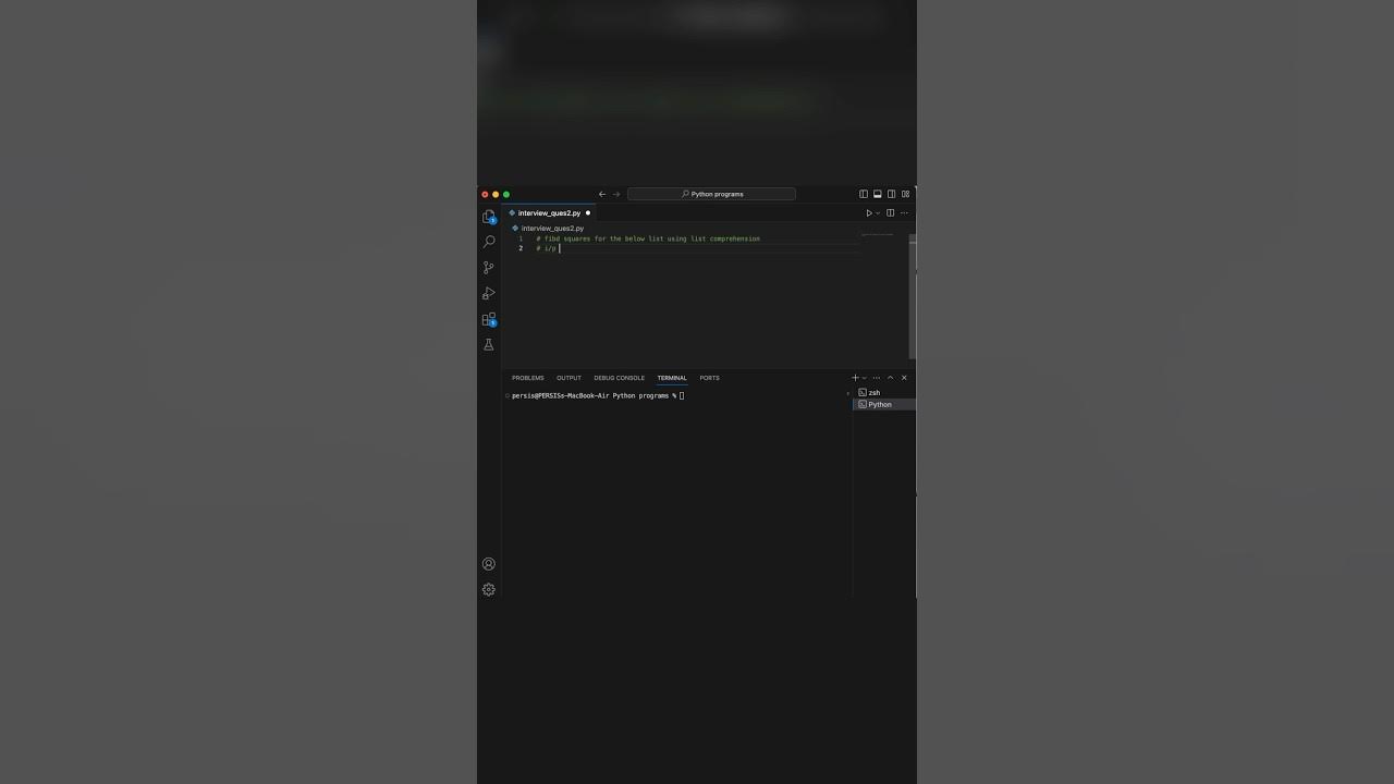 List comprehension || python programming #trending #shortsfeed #shorts #trendingshorts # ...