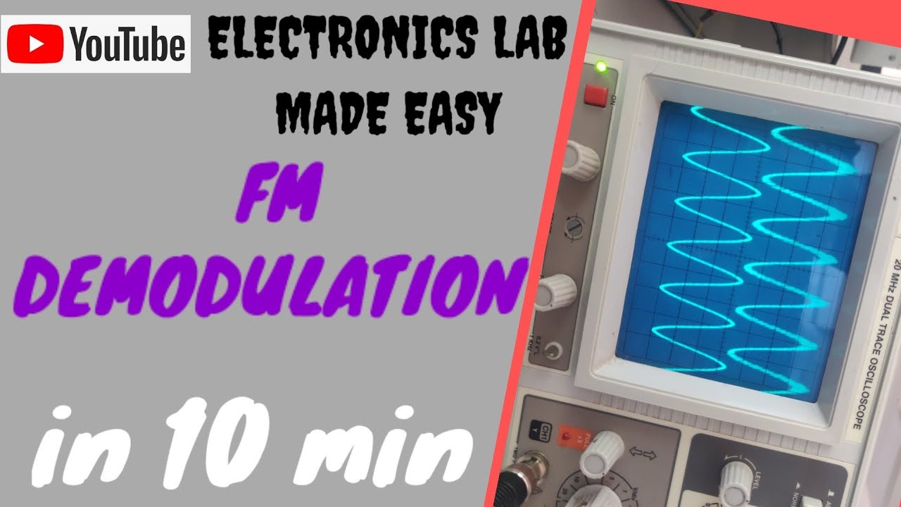 FM DEMODULATION (LM565) @electronicslabmadeeasy6850 - YouTube