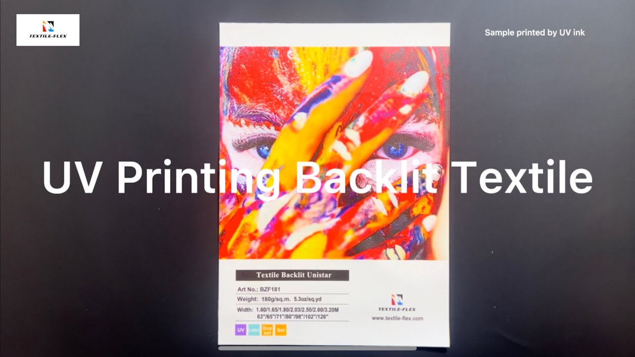 UV Printing Backlit Textile - YouTube