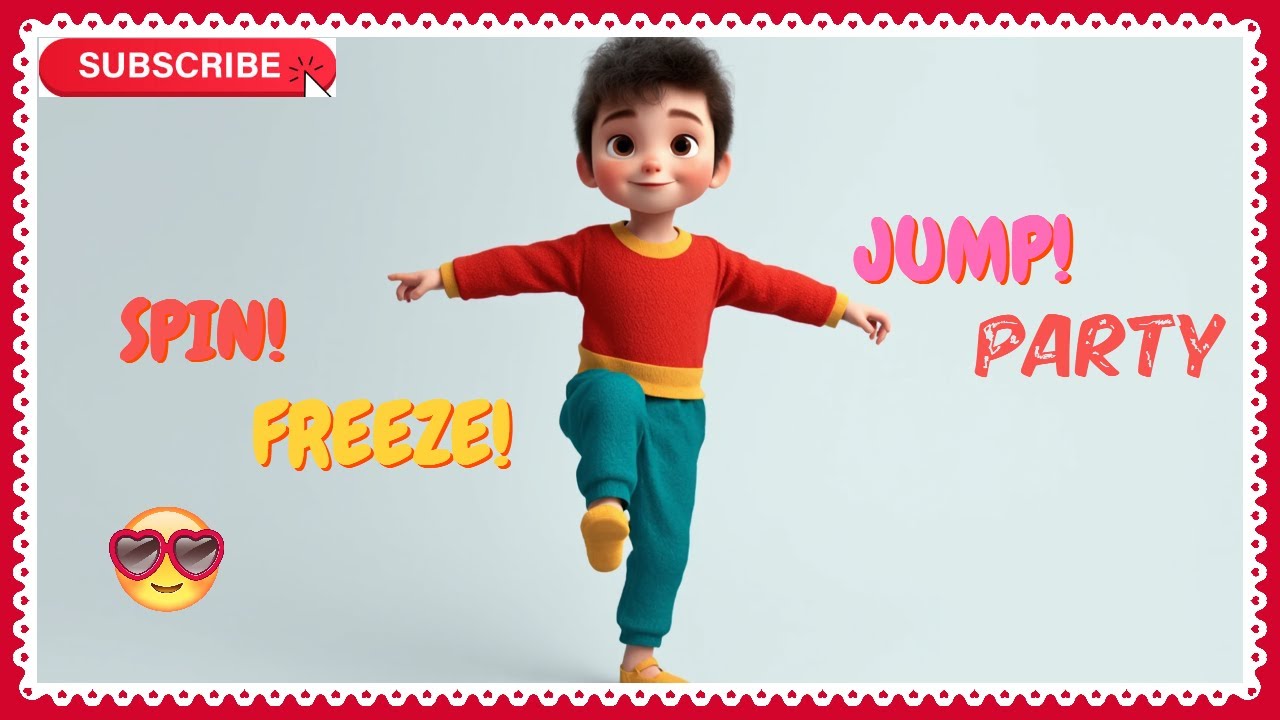 🎶 "FREEZE Dance Party!" 🎶 Fun Kids Movement Song | Wiggle, Jump, Spin ...
