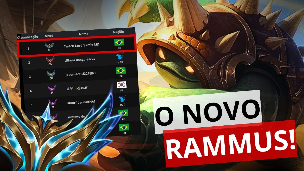 NOVO RAMMUS BUFF OU NERF ? !COACH !ANÁLISE - YouTube