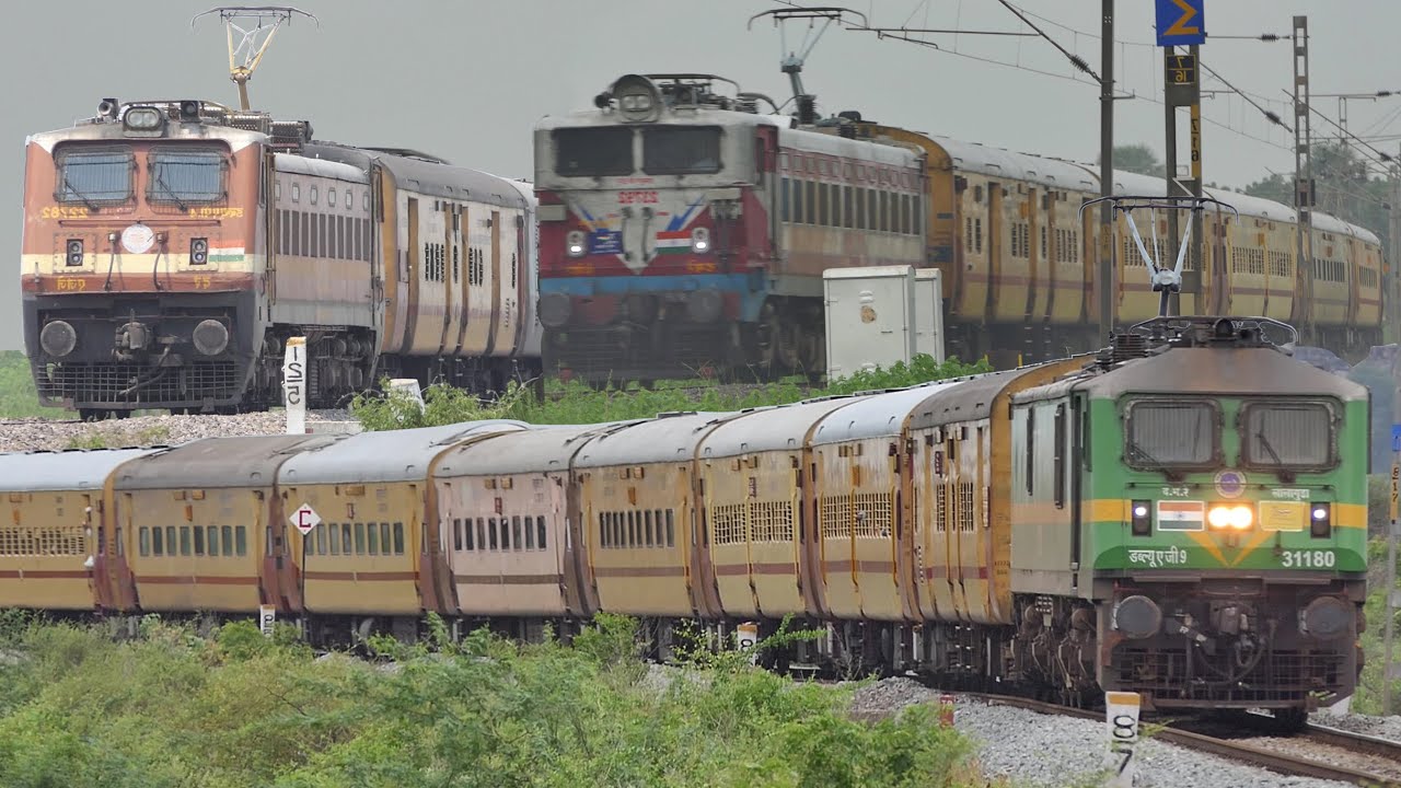 [11 In 1] Summer SPECIAL Trains at MPS | Powerful WAG-9 + WAP-4 + WAG-5 ...