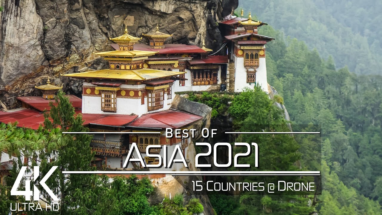 【4K】The Beauty of ASIA in 68 Minutes 2021 🔥🔥🔥 Ultra HD 🎵 Chillout Music ...