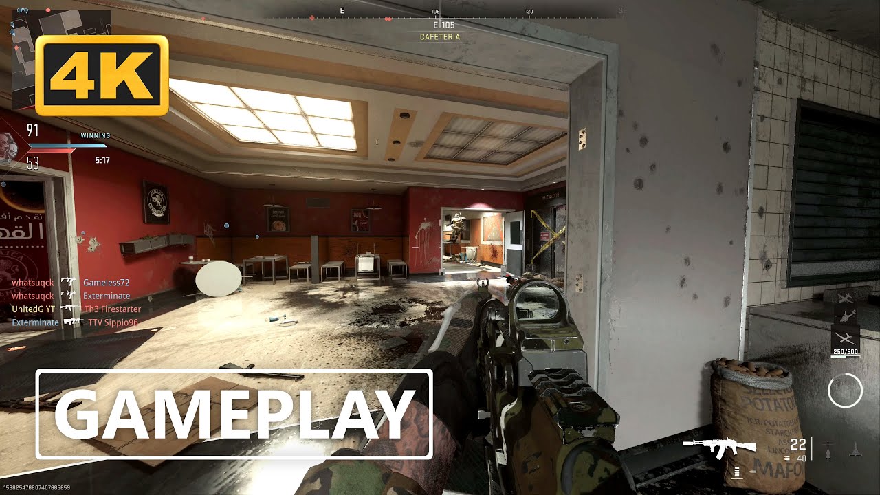 Call of Duty Modern Warfare 2 Multiplayer Kastov 545 Gameplay 4K - YouTube