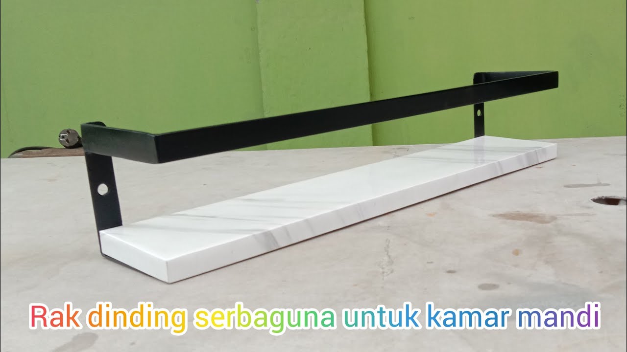 cara membuat rak dinding serbaguna untuk kamar mandi - YouTube