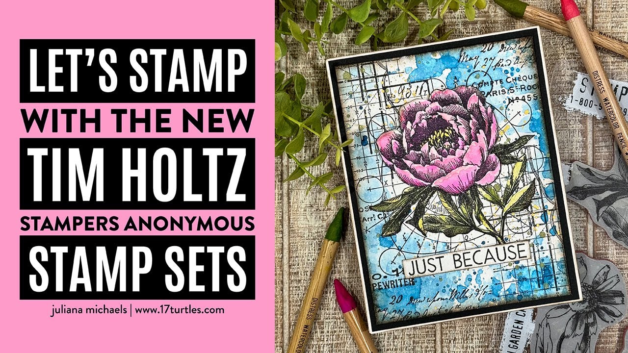 Let's Stamp with the NEW Tim Holtz Stampers Anonymous Stamp Sets - YouTube