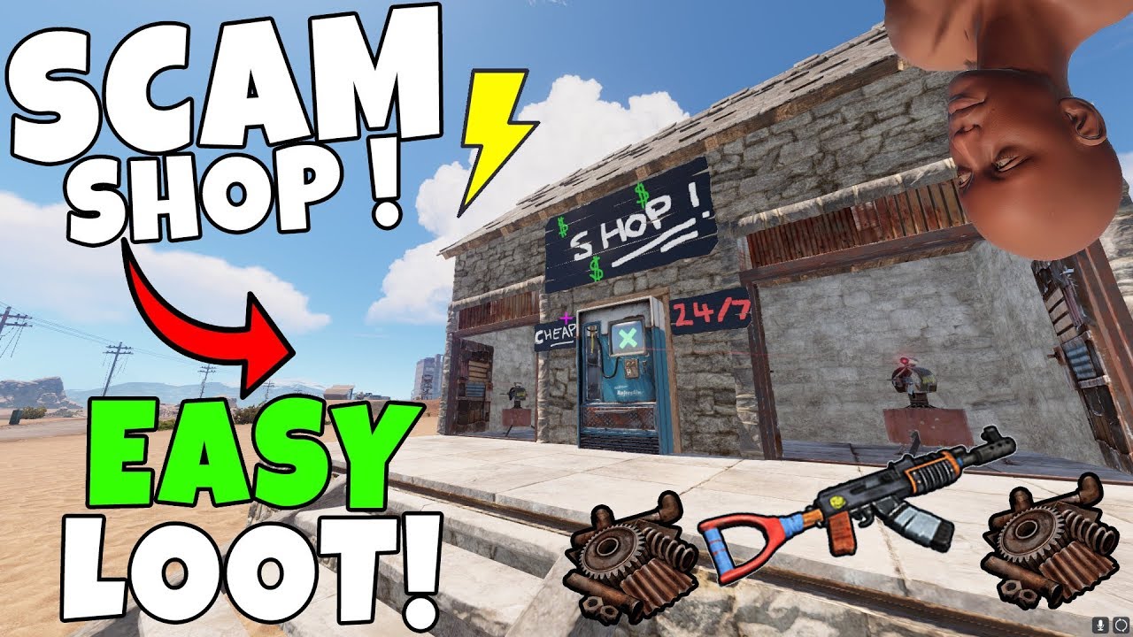RUST | BAITING PLAYERS into a SCAM SHOP for SICK LOOT ! Trap Base - YouTube