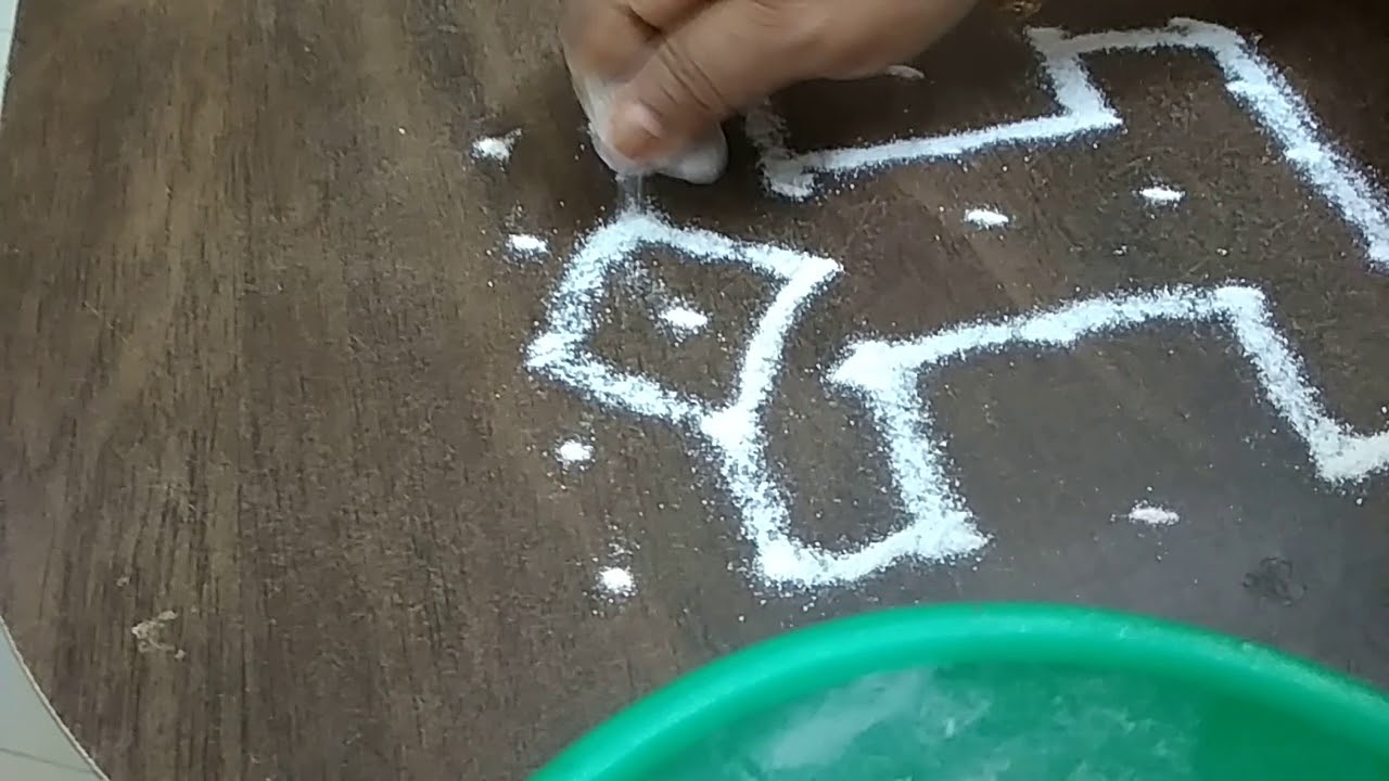 How to draw thulasi kolam step by step tutorial | Easy & Simple ...