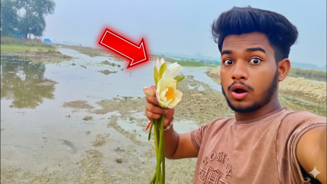 Yeh kya mil gaya mujhe talab ke kinare 😱🌼 | white Lotus 🪷||# ...