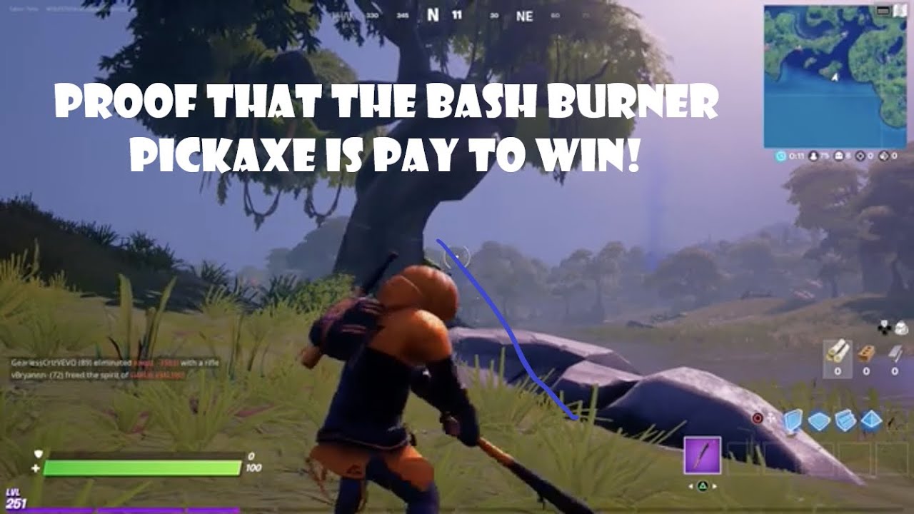 Proof That The BASH BURNER Pickaxe Is PAY TO WIN! - YouTube