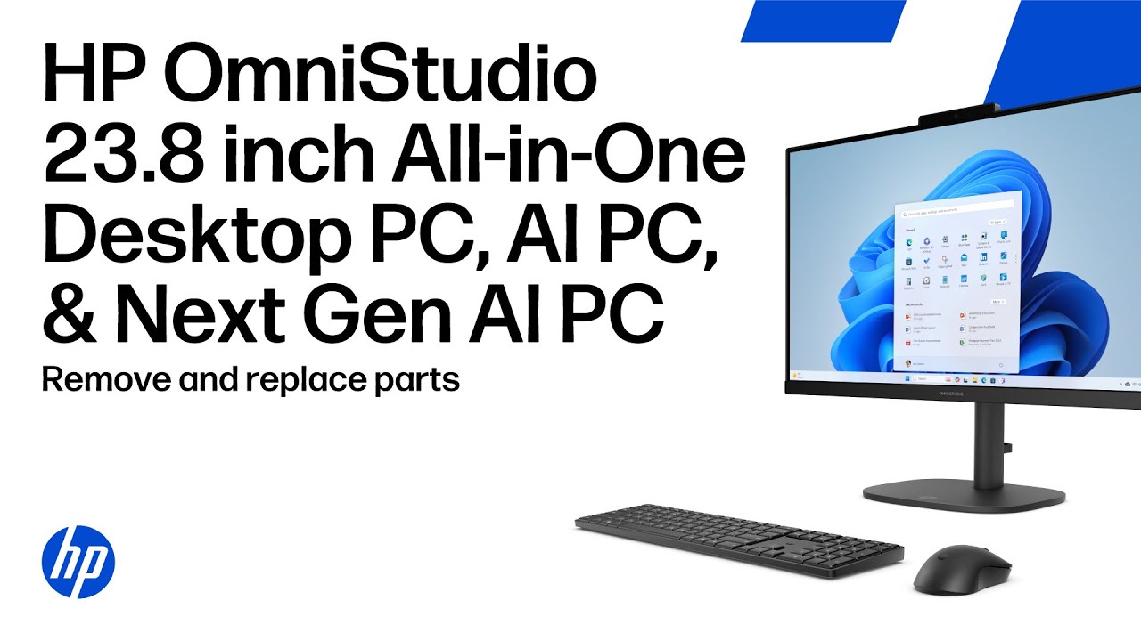 Remove and replace parts | HP OmniStudio 23.8 inch All-in-One Desktop ...