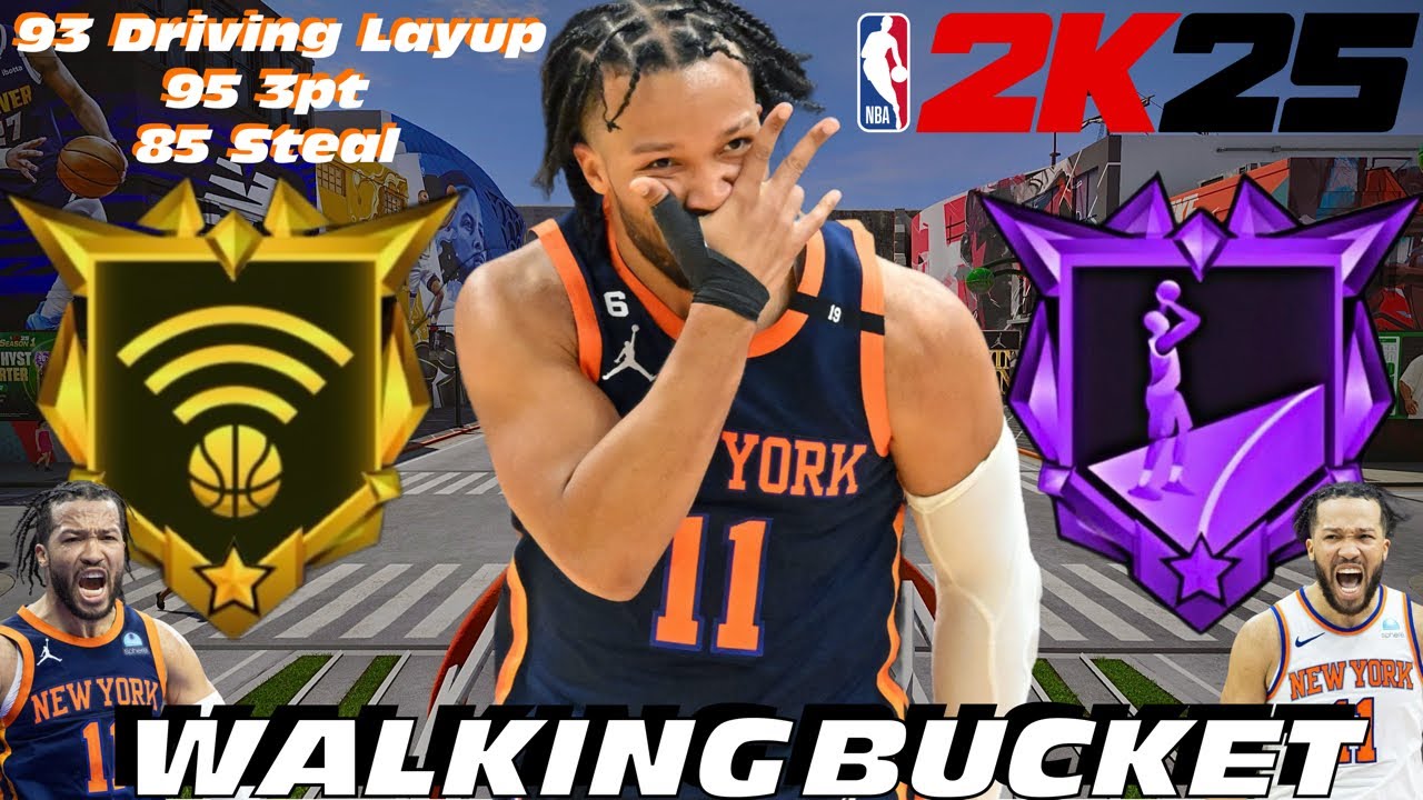 BEST BUILD NBA 2K25: NEW 6'1 WALKING BUCKET JALEN BRUNSON BUILD! The ...