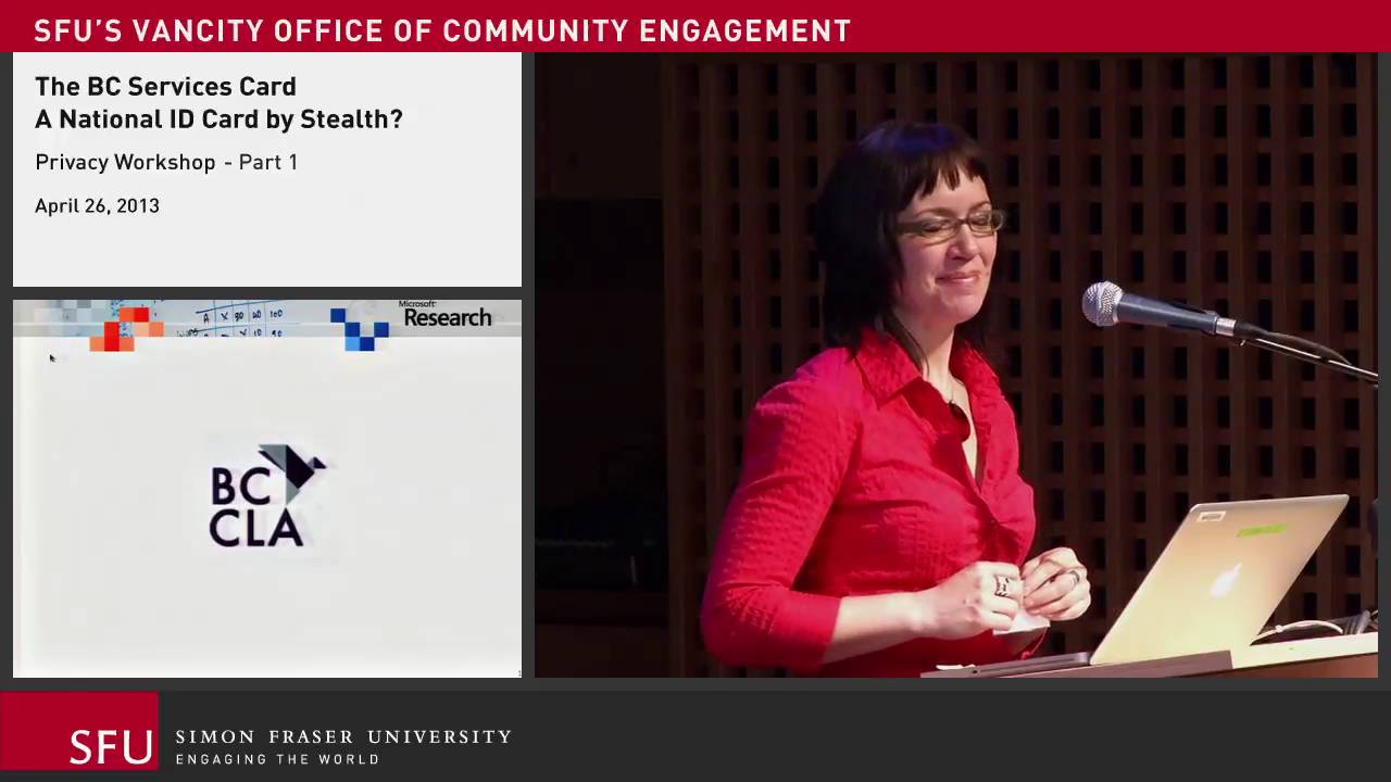 BCCLA Workshop: The BC Services Card: A National ID Card by Stealth? (1 ...