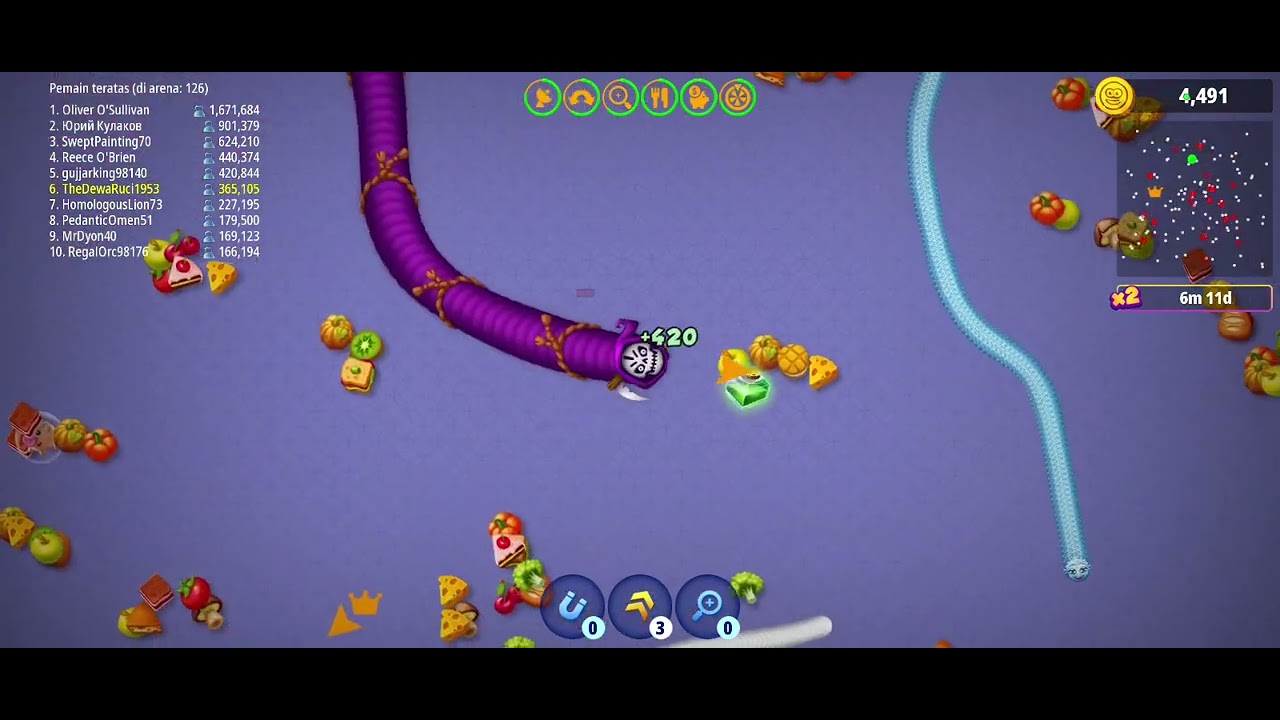 Game Cacing-Wormzone.io Gameplay - YouTube