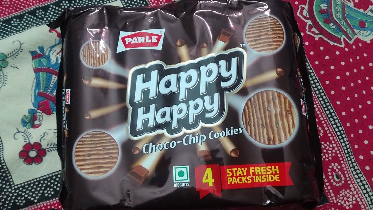 Parle Happy Happy Choco Chip Cookies 396g Review - YouTube