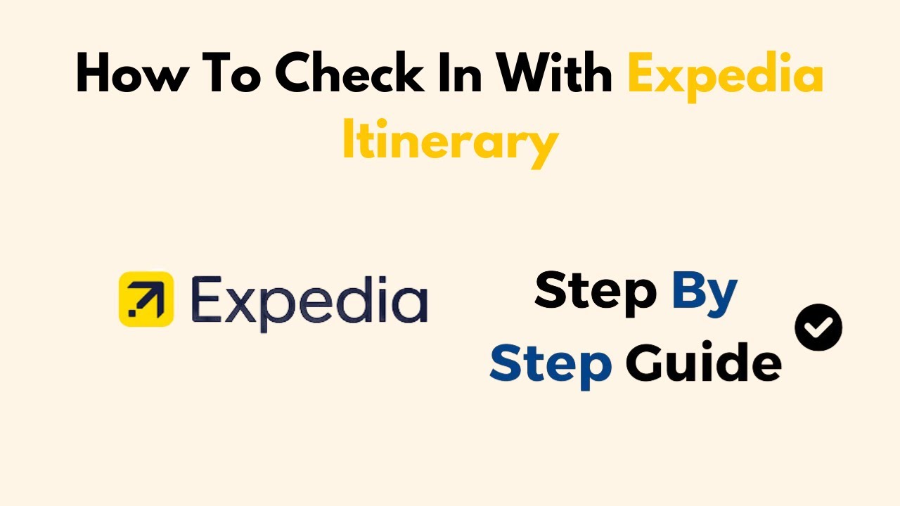 How To Check In With Expedia Itinerary - YouTube