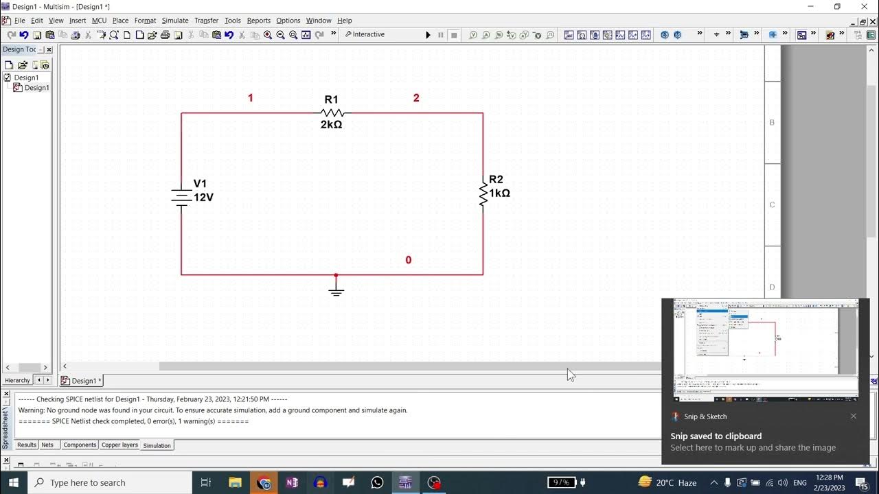 3a Introduction to Multisim 14.2 - YouTube
