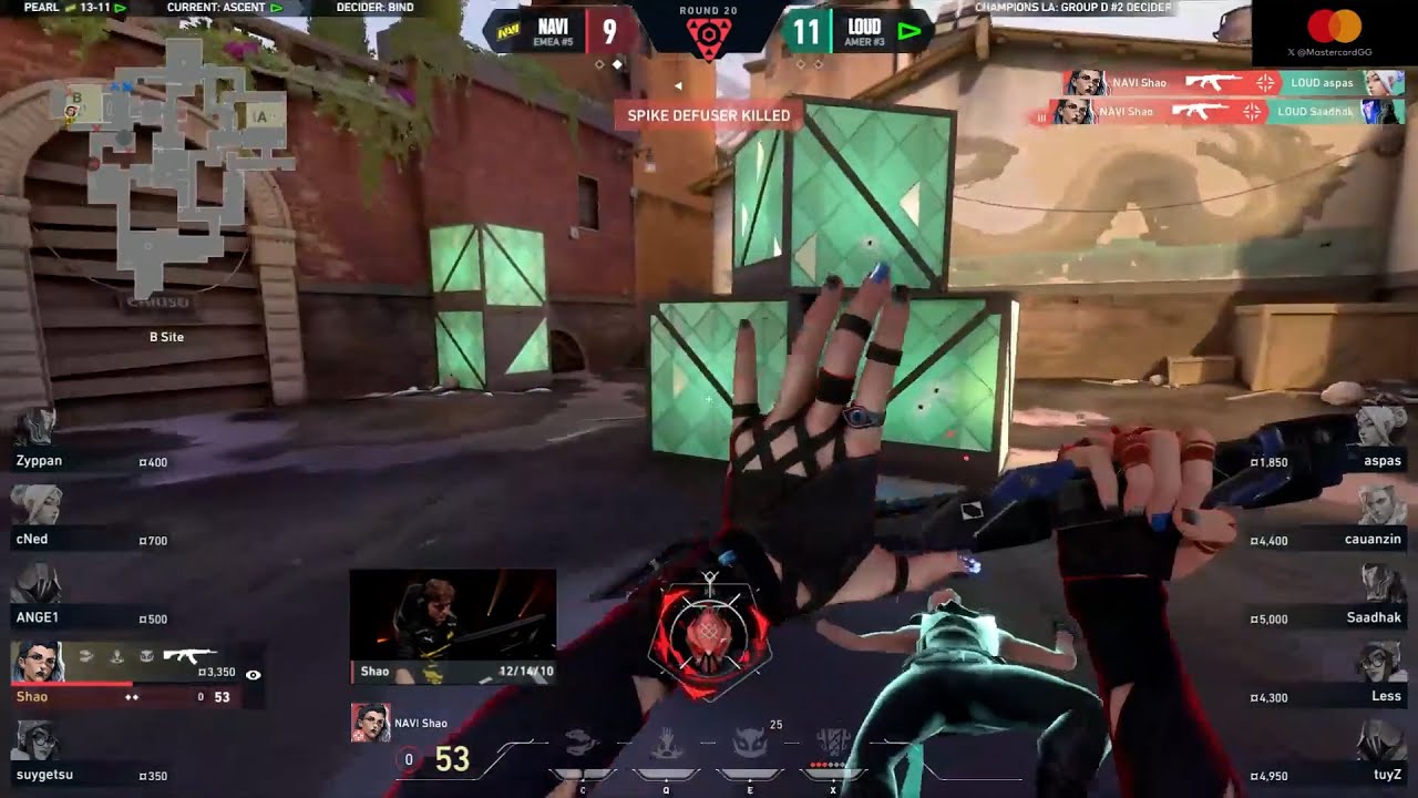 NAVI Shao with a CLUTCH 3K vs LOUD | VALORANT Champions 2023 - YouTube