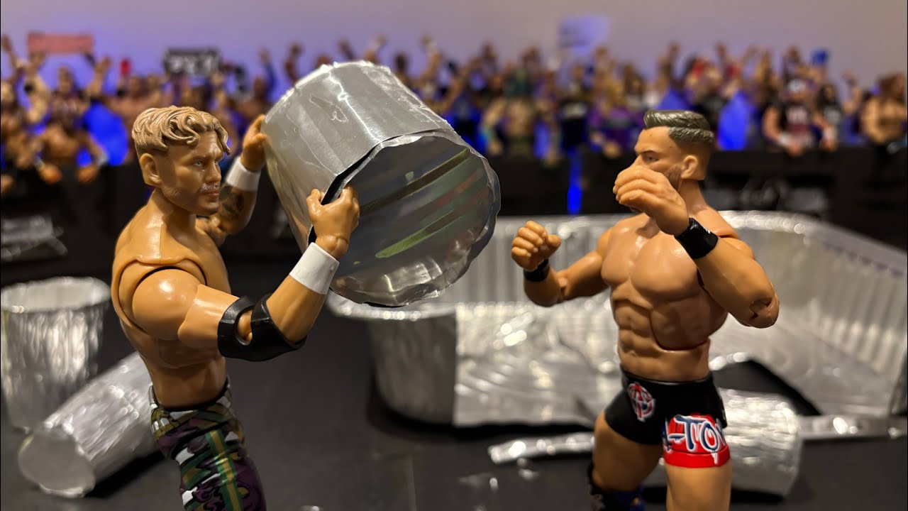 How to make custom trash cans for your wwe action figures - YouTube