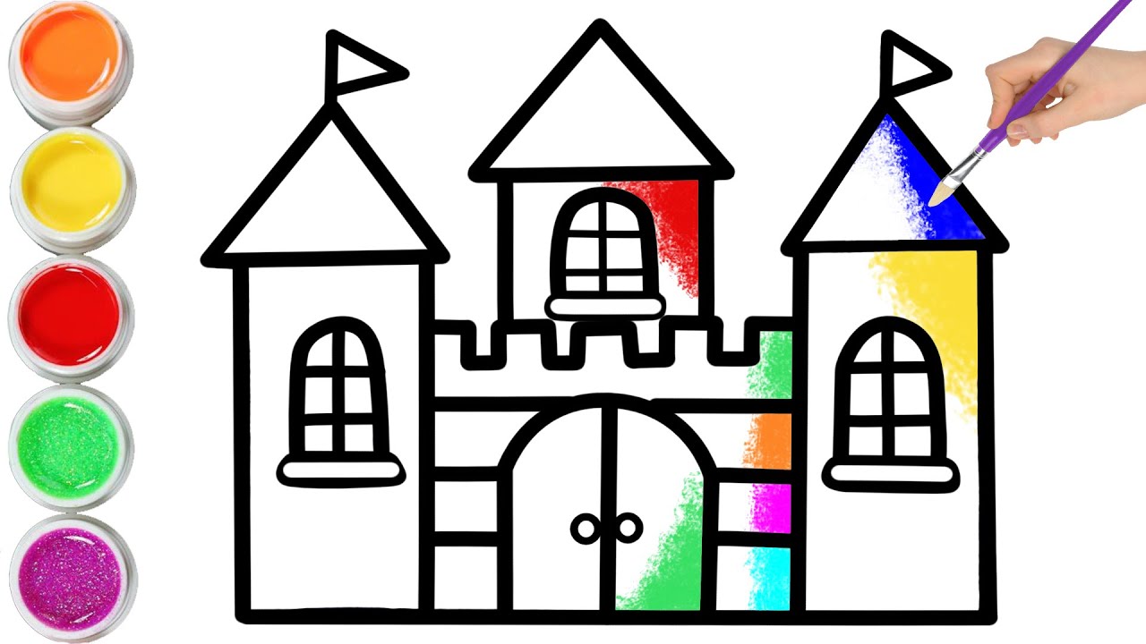 Bolalar uchun Uy rasm chizish /Drawing House for children/ Рисунок ...