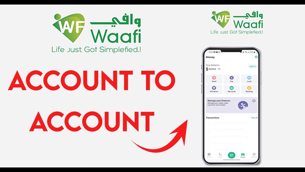 Sida loo isticmaalo WAAFI APP (Account to Account) - YouTube