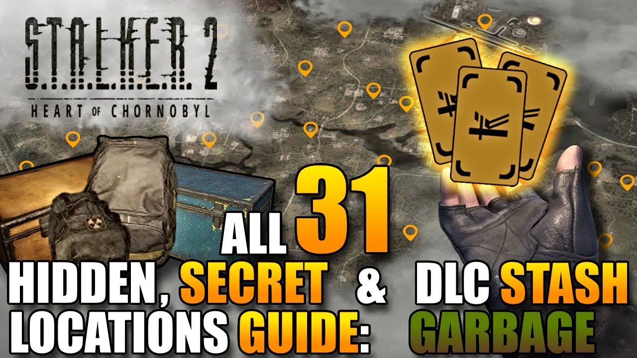 All Secret & DLC Stash Locations: Garbage - Stalker 2 Guide - YouTube
