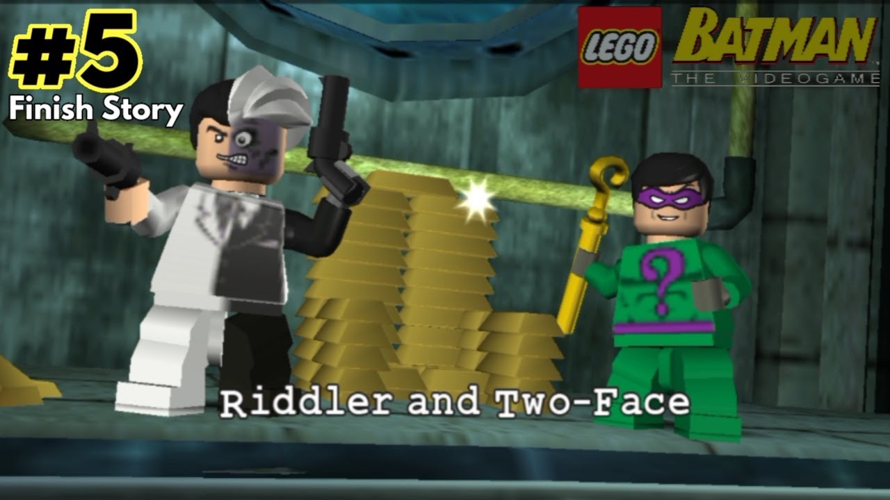 Batman Robin VS Riddler Two-Face - Lego BATMAN PPSSPP Part 5 [Finish ...