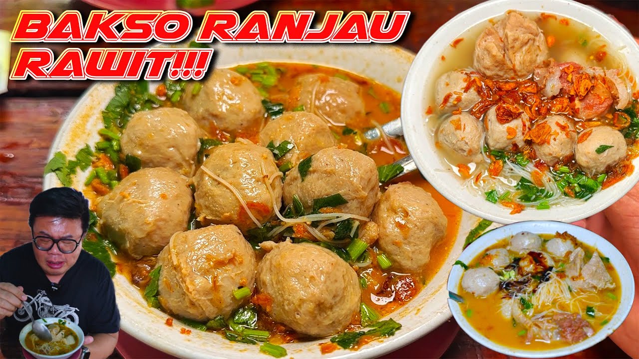 KELOJOTAN MAKAN BAKSO ISI RANJAU!! DARI KUAH SAMPE ISIAN BAKSO BIKIN ...