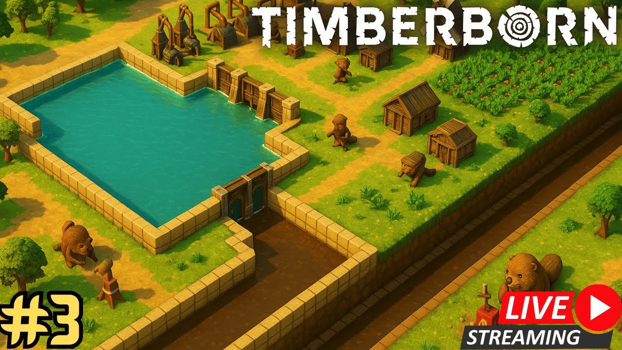 Playing New Timberborn 1.0 - Oasis Map vol.7 - YouTube