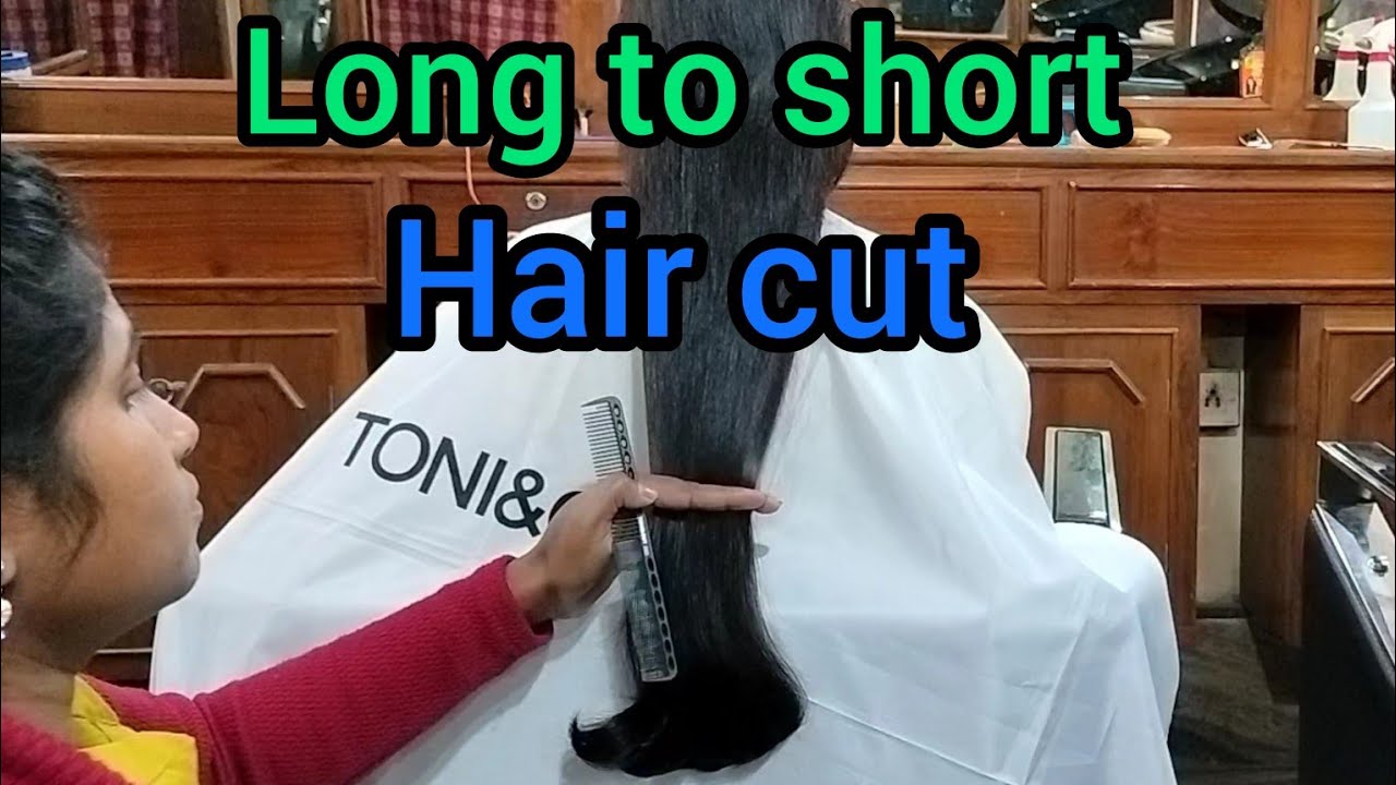 LONG TO SHORT DEEP U HAIR CUT FRONT LAYER HAIR CUT FULL TUTORIAL - YouTube